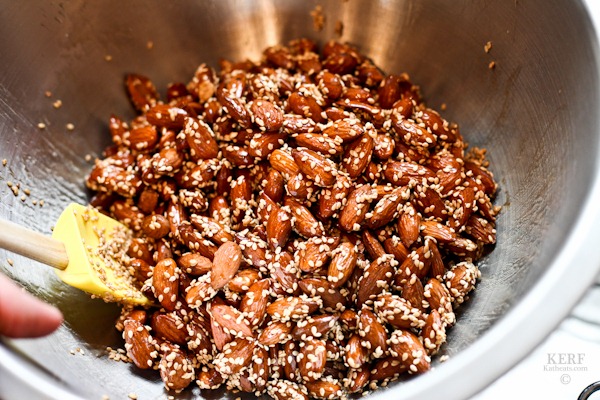 Maple Sesame Almonds • Kath Eats