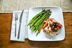 Greek Baked Halibut - Kath Eats Real Food