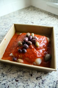 Greek Baked Halibut - Kath Eats Real Food