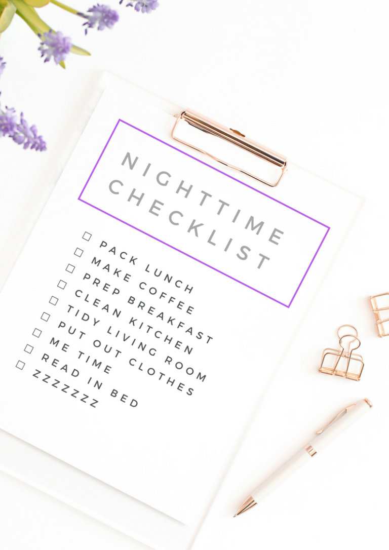 Nighttime Checklist For A Peaceful Morning • Kath Eats