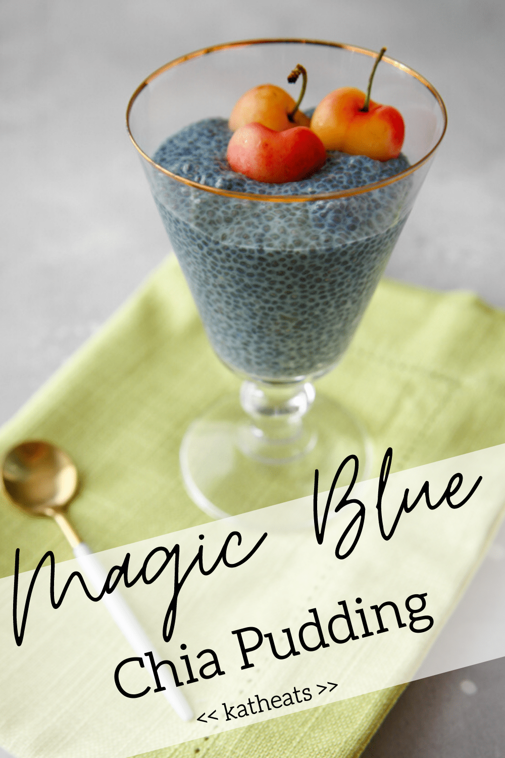 Magic Blue Chia Pudding • Kath Eats