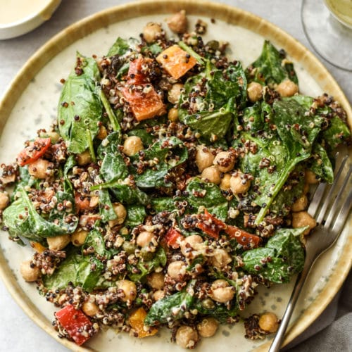 Moroccan Salad with Tahini Dressing • Kath Eats
