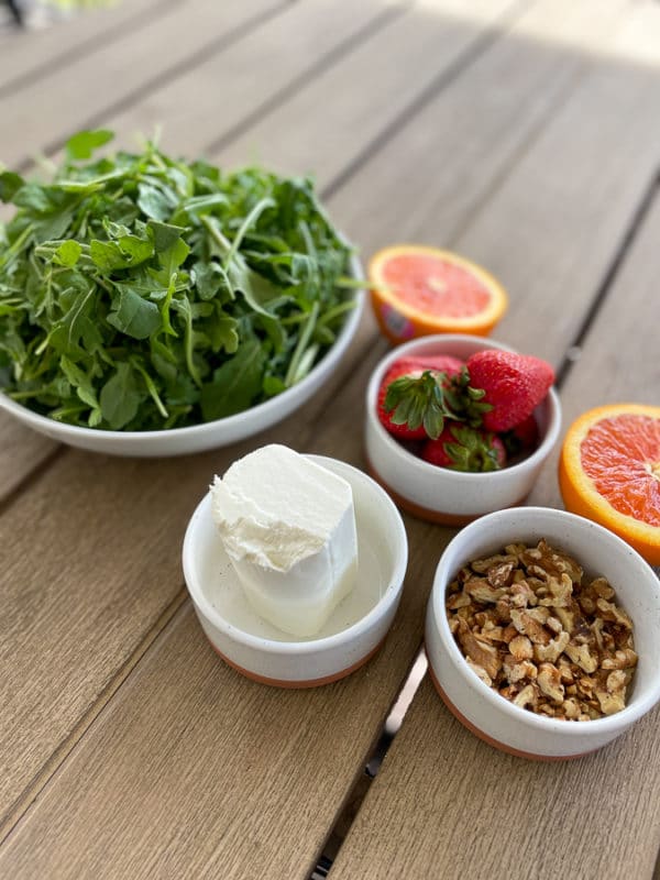 Arugula Goat Cheese Salad • Kath Eats