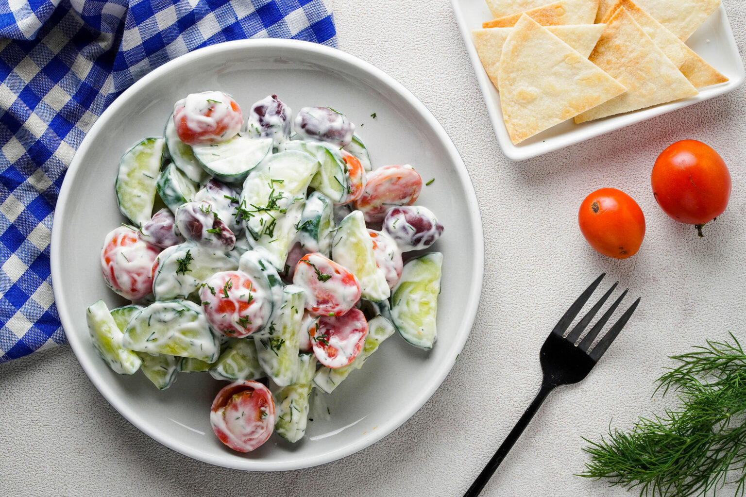 Healthy Cucumber Salad • Kath Eats