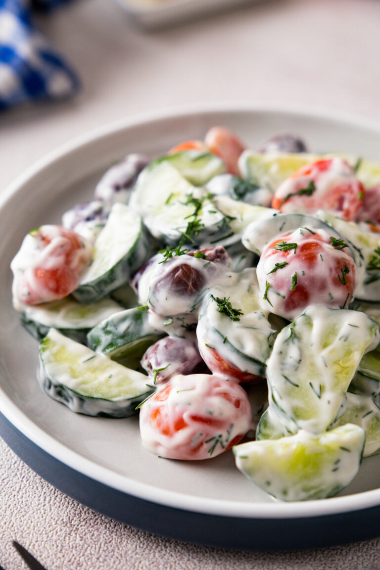 Healthy Cucumber Salad • Kath Eats