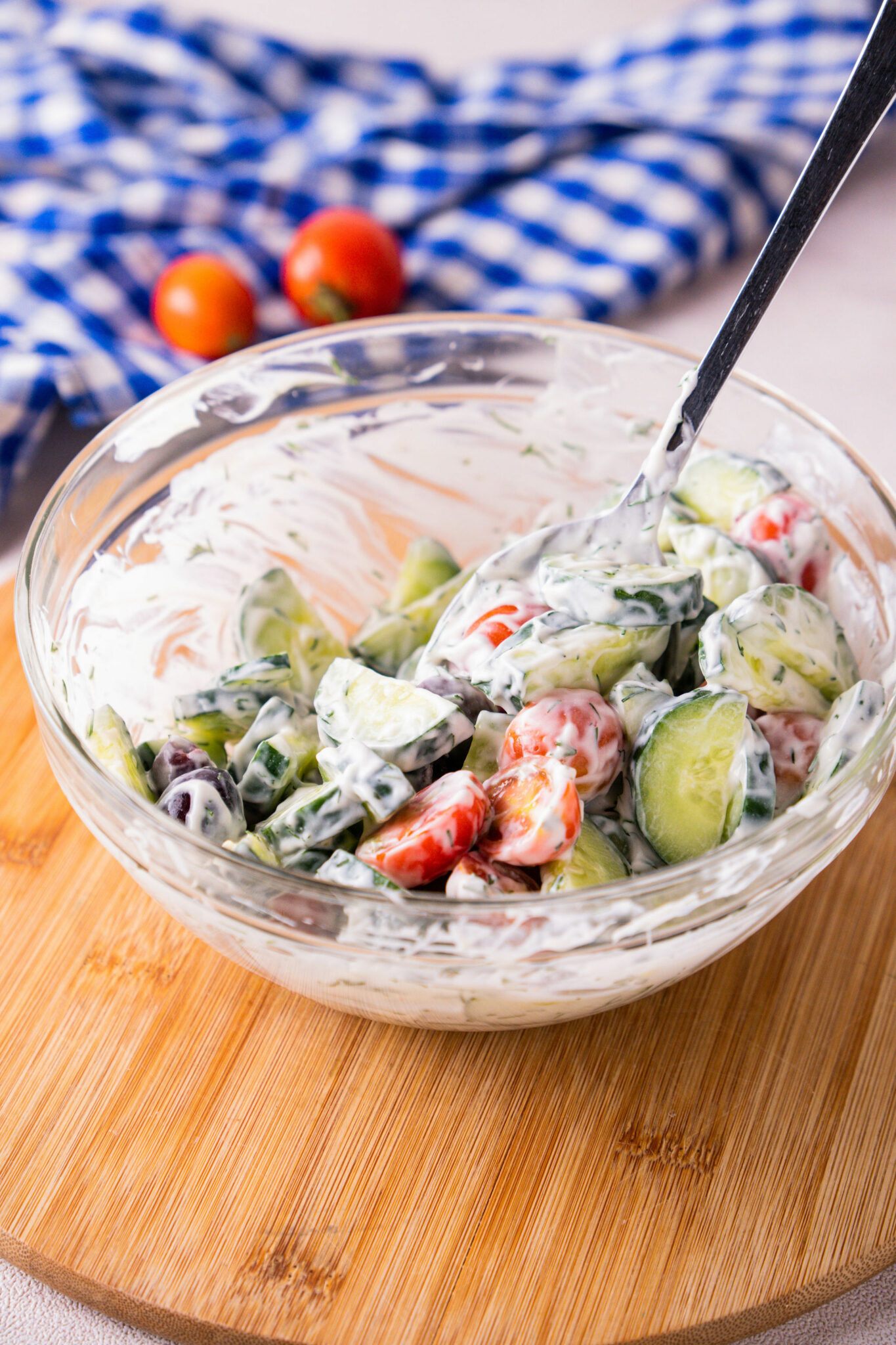 Healthy Cucumber Salad • Kath Eats