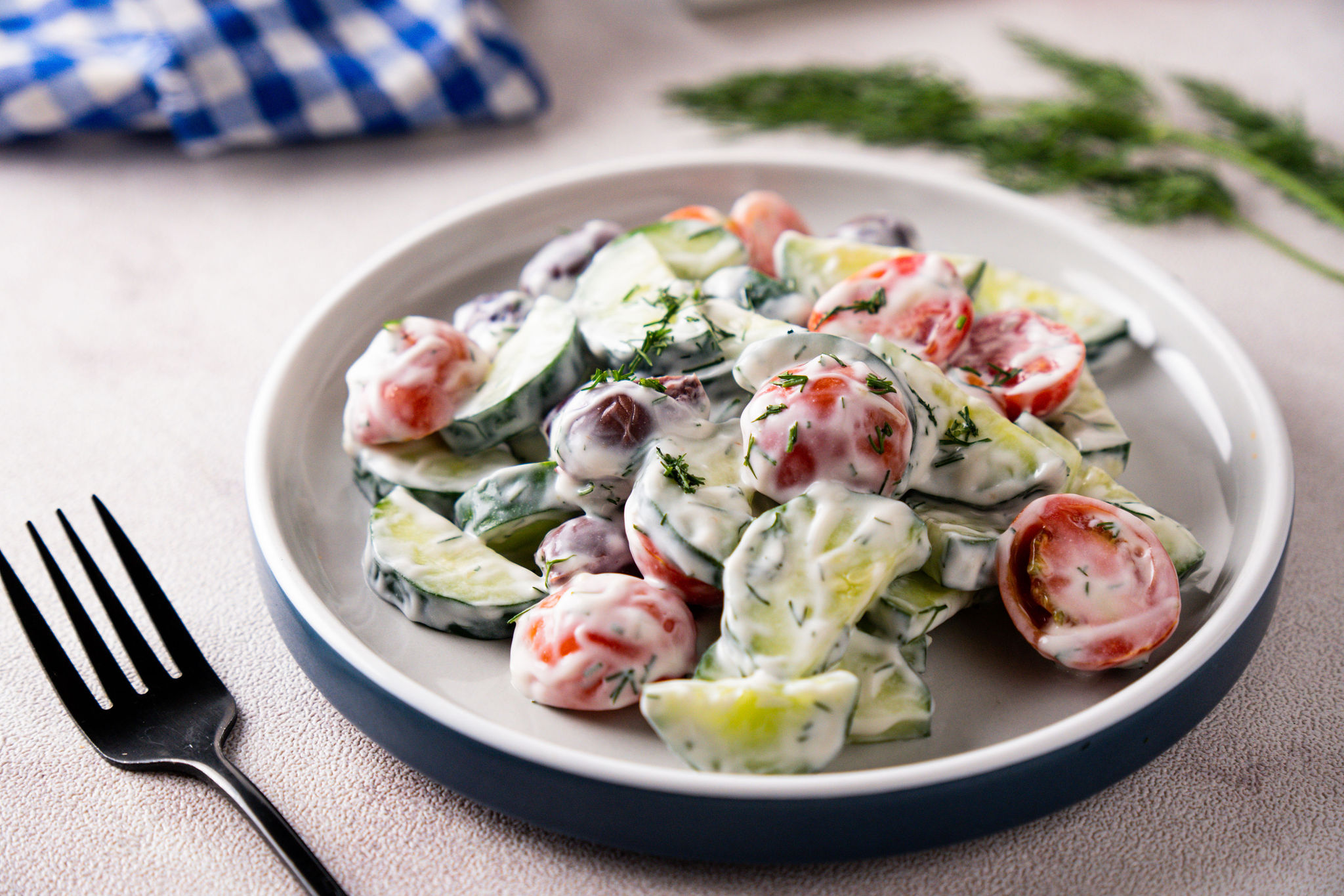 Healthy Cucumber Salad • Kath Eats